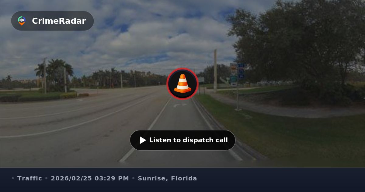 Vehicle accident with fire at Panther Parkway, Sunrise FL | CrimeRadar