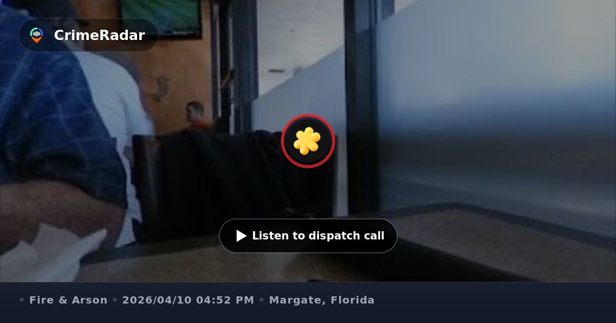 Fire response at La Bamba restaurant, Margate FL | CrimeRadar