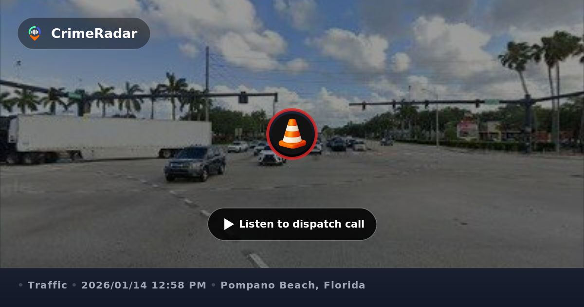 Minor traffic collision near Powerline Rd and Atlantic Blvd, Pompano ...