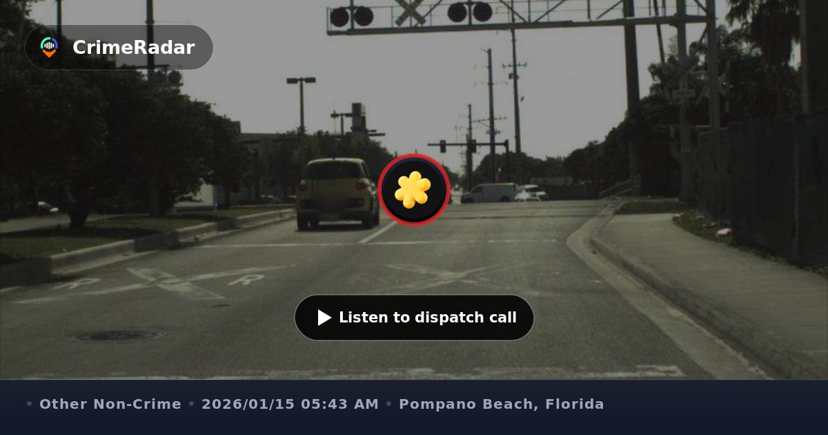 Tri-Rail office checks report of possible issue, Pompano Beach FL ...