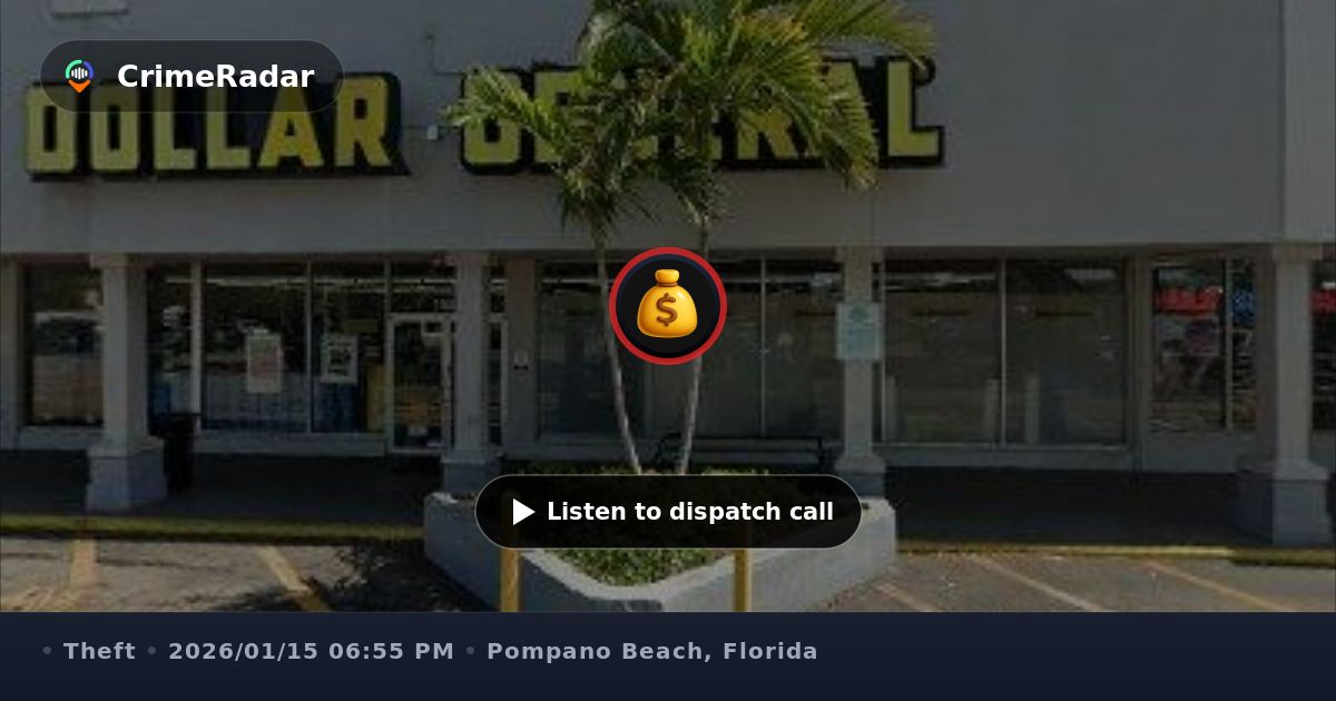 Possible theft near Dollar General on Sample Rd, Pompano Beach FL ...