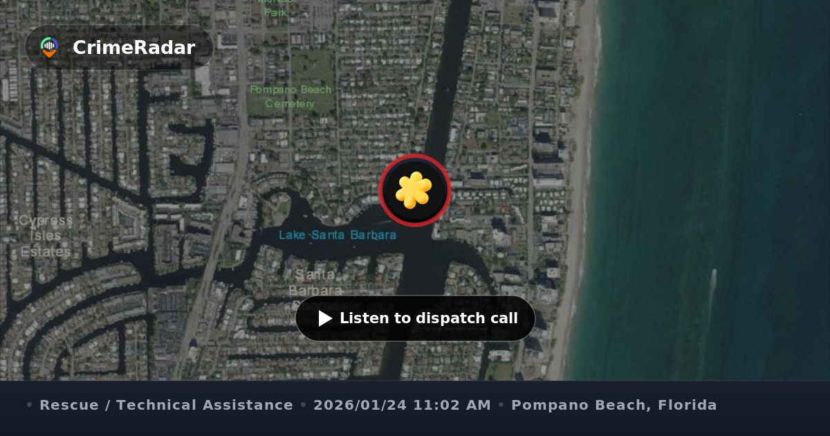 Possible elevator rescue near Hibiscus Ave, Pompano Beach FL | CrimeRadar