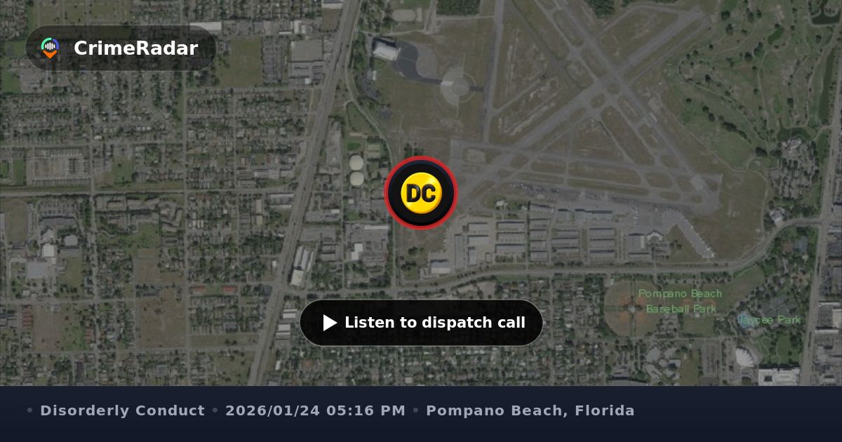 Possible trespassing and noise issue near NE 9th St, Pompano Beach FL ...
