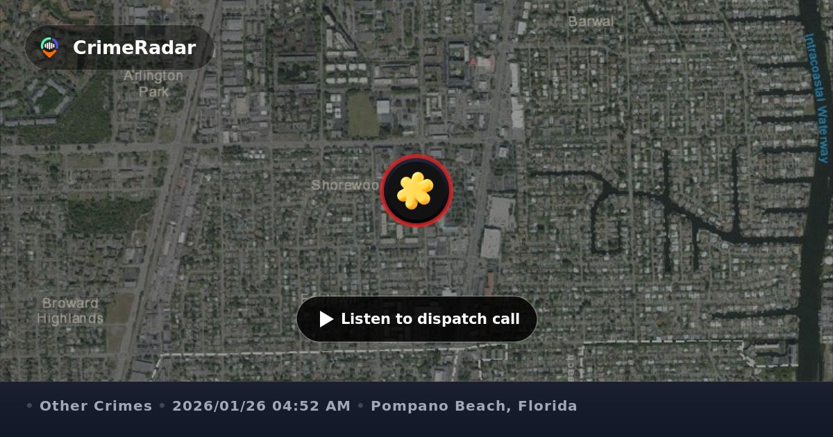 Loose pit bull causes disturbance near NE 20th Ave, Pompano Beach FL ...