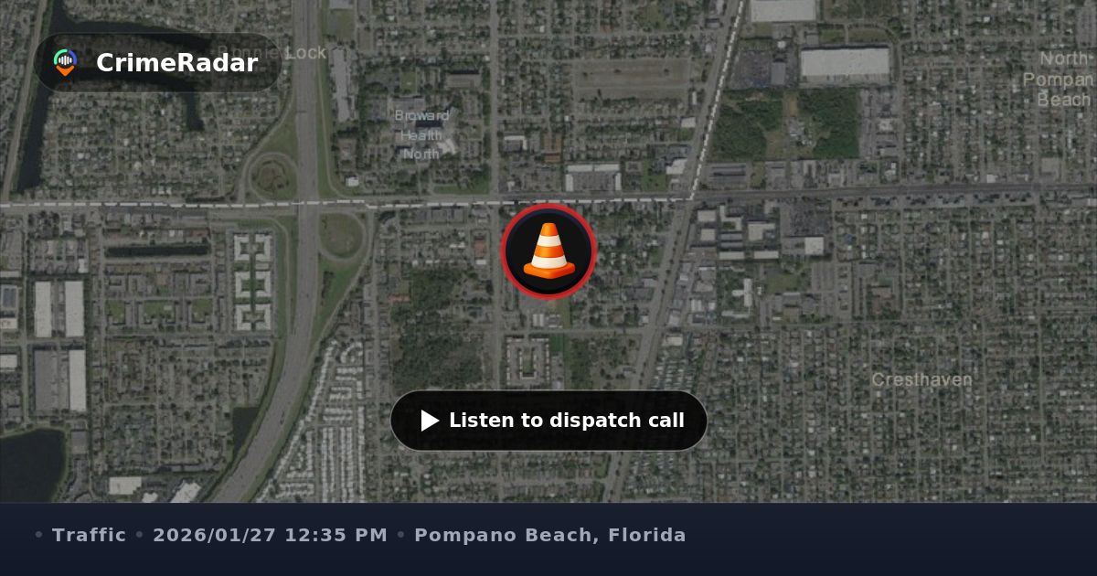 Truck with trailer hits sign and leaves scene, Pompano Beach FL ...