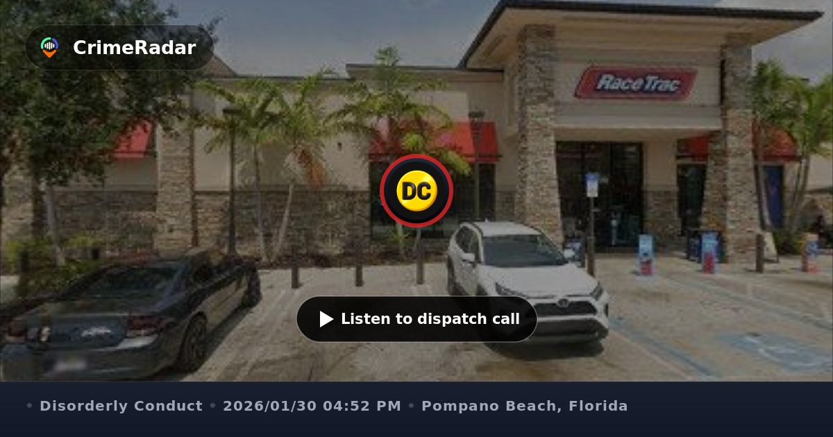 Person refusing to leave business restroom, Pompano Beach FL | CrimeRadar