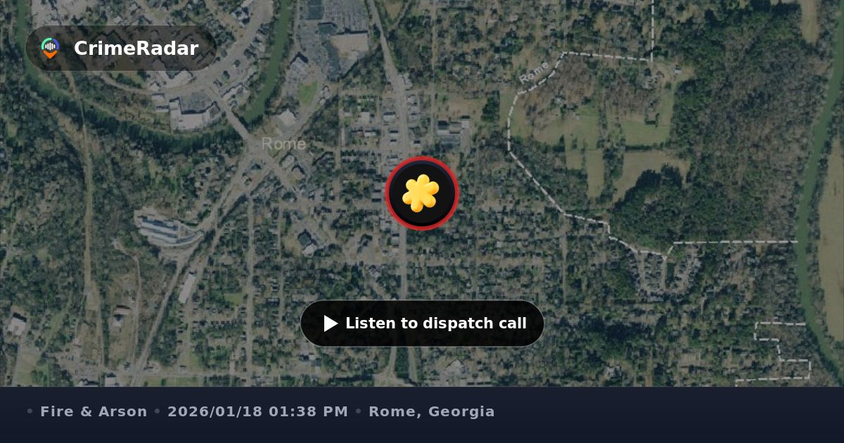 Fire alarm activation near East Second Avenue, Rome GA | CrimeRadar