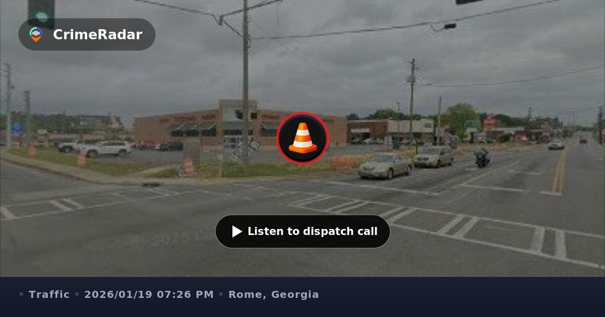 Vehicle accident near US 27 damages crosswalk sign, Rome GA | CrimeRadar