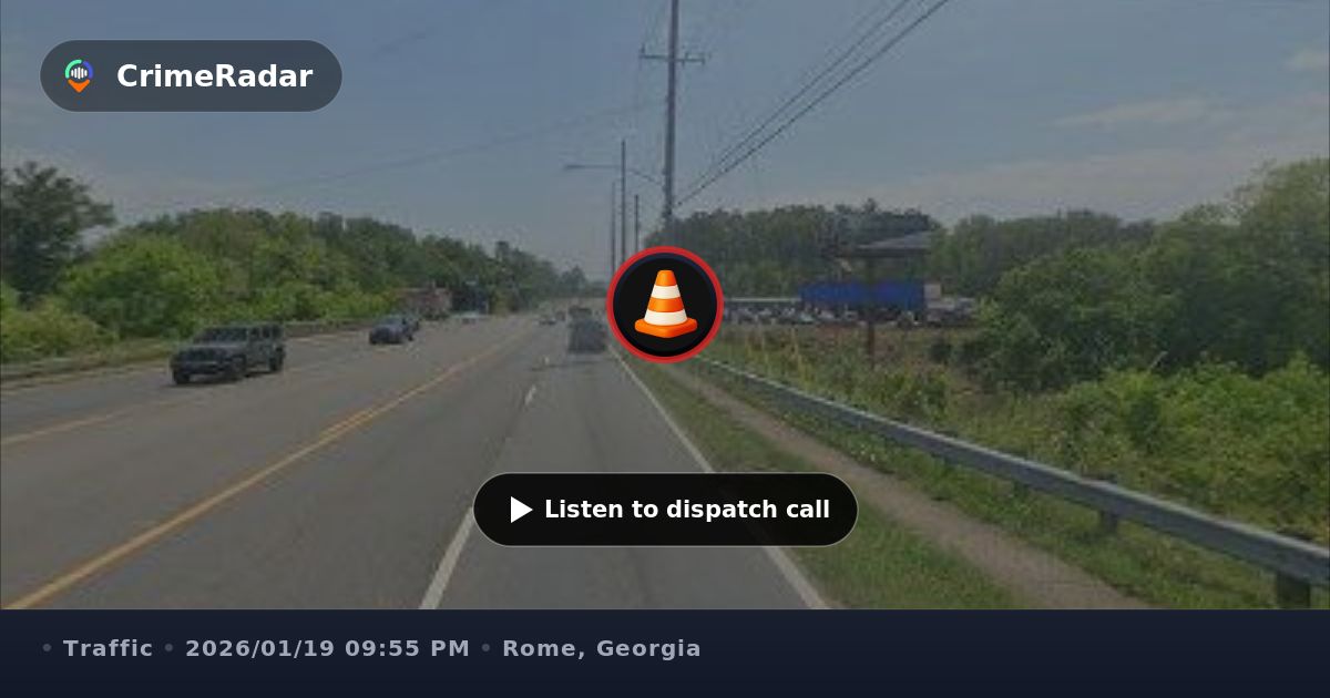 Deputy checks sign obstruction on Martha Berry Blvd, Rome GA | CrimeRadar