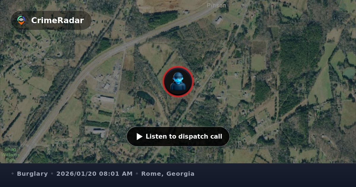 Alarm activated at church on Rush Chapel Rd, Rome GA | CrimeRadar