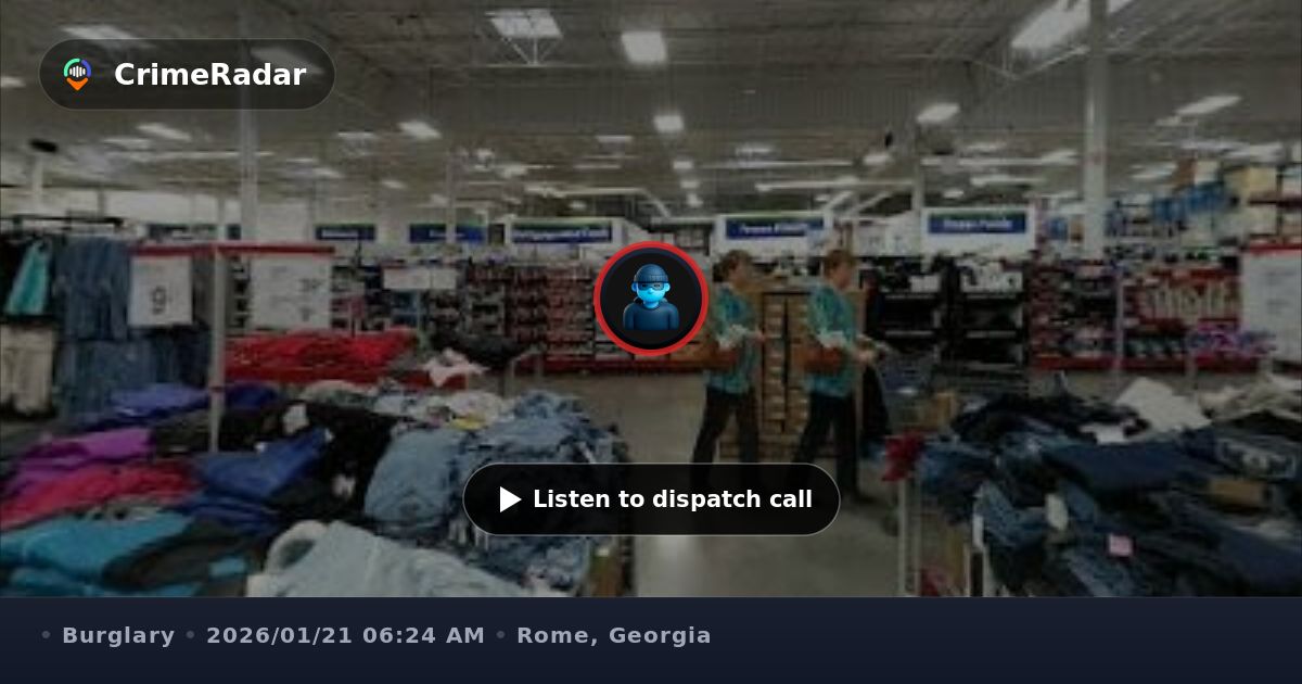 Possible burglary alarm at Sam's Club near Redmond Cir, Rome GA ...