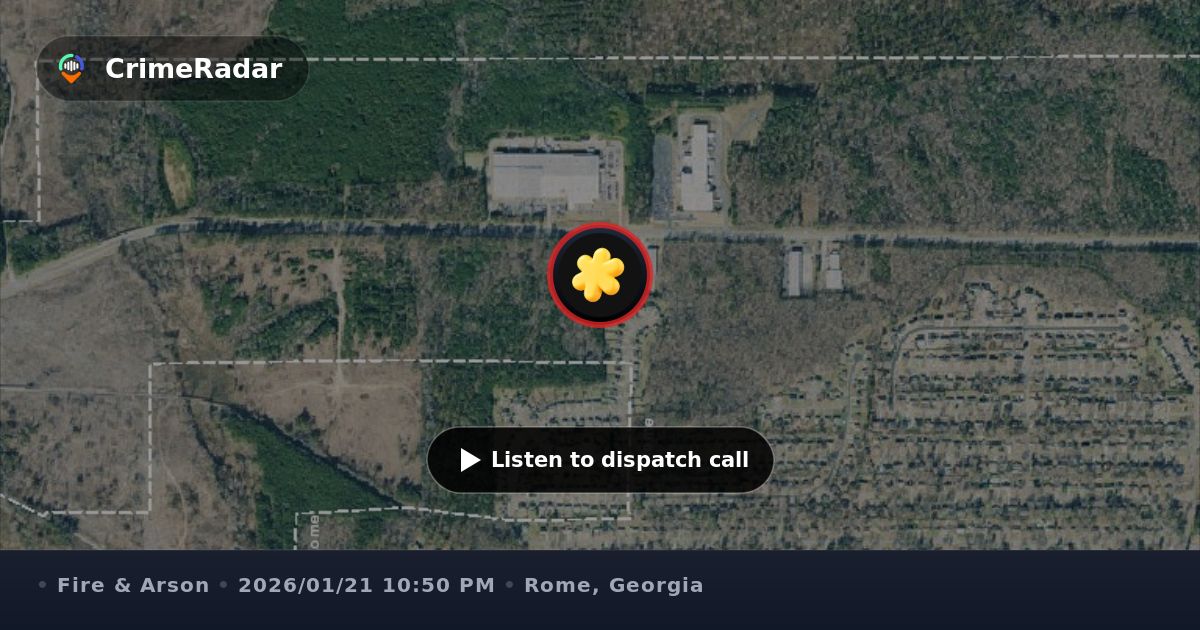 Fire crews respond to blaze near Ridgehaven Dr, Rome GA | CrimeRadar