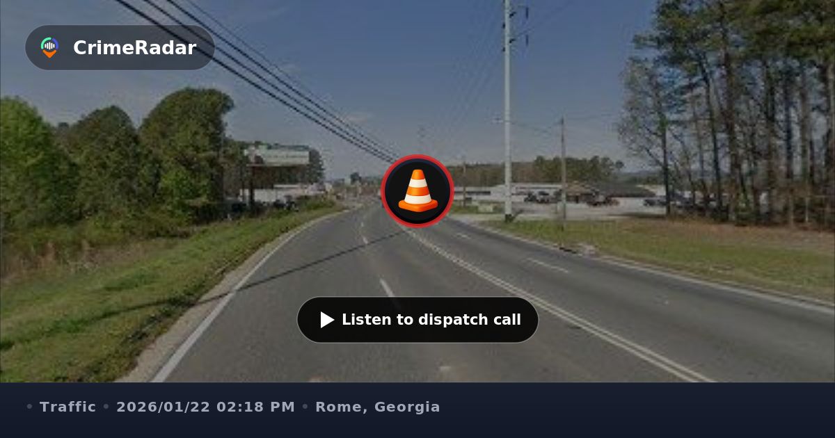 Apparent two-vehicle crash near Redmond Circle, Rome GA | CrimeRadar