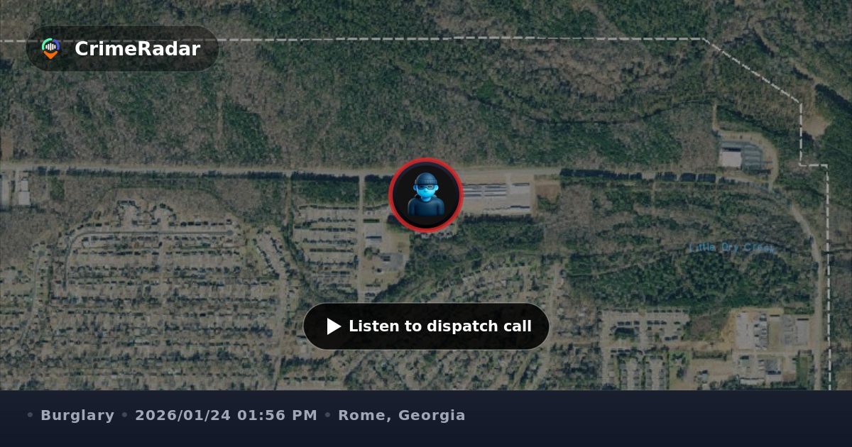 Possible break-in alarm near Addington Dr, Rome GA | CrimeRadar