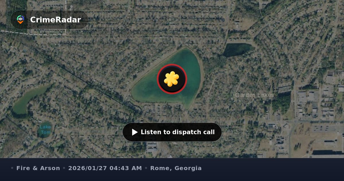 Fire alarm reported near Westside Industrial Blvd, Rome GA | CrimeRadar