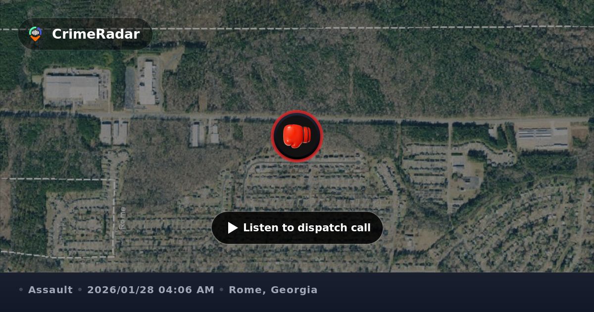 Possible assault near Gray Rock Dr, Rome GA | CrimeRadar