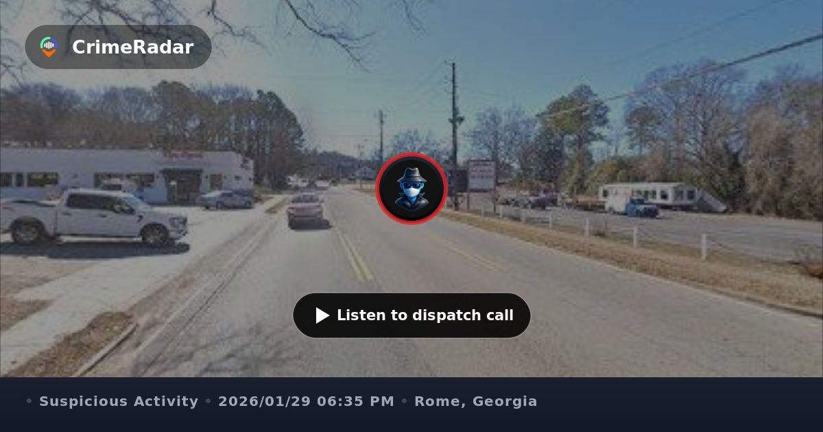 Officers check report of suspicious person near East 19th, Rome GA ...