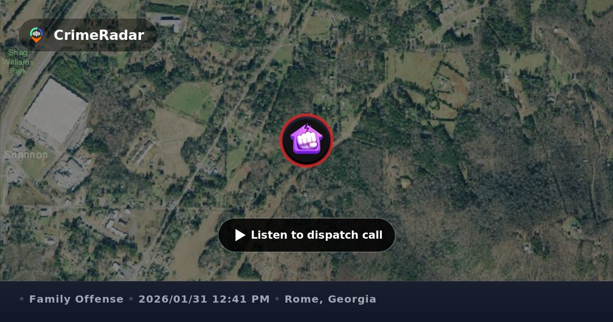 Deputies respond to disturbance on Clements Dr, Rome GA | CrimeRadar