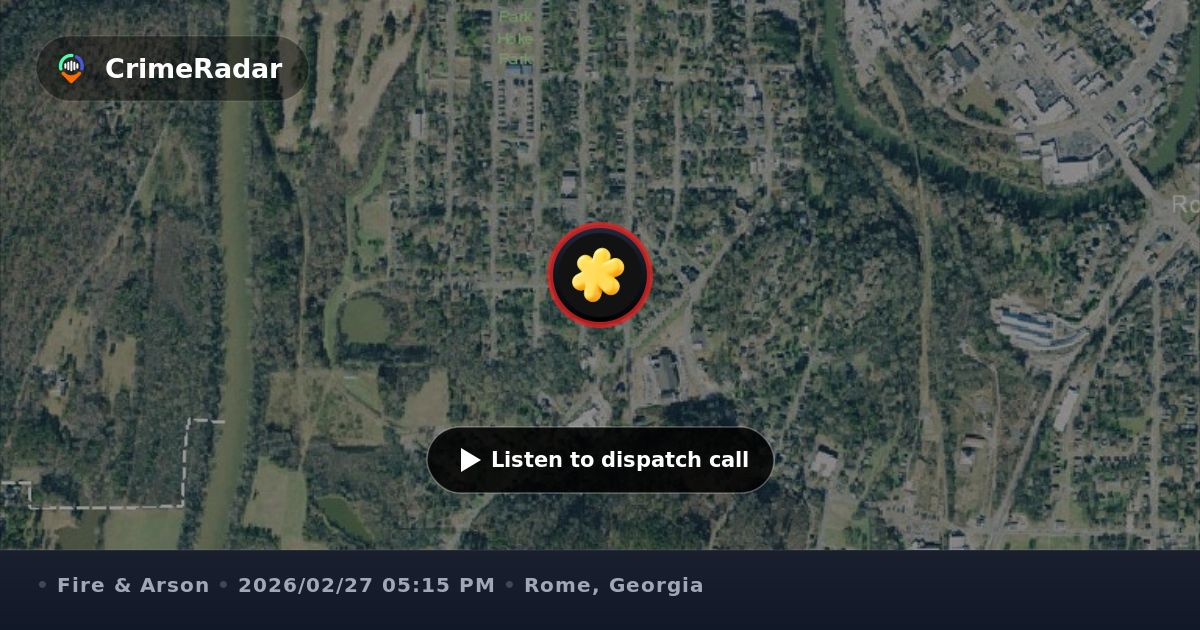 Smoke alarm issue near 20 Pollock Street resolved, Rome GA | CrimeRadar