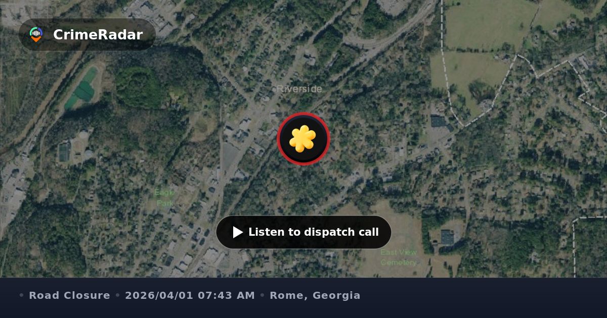 Lane closure on North Broad near Callahan Street, Rome GA | CrimeRadar