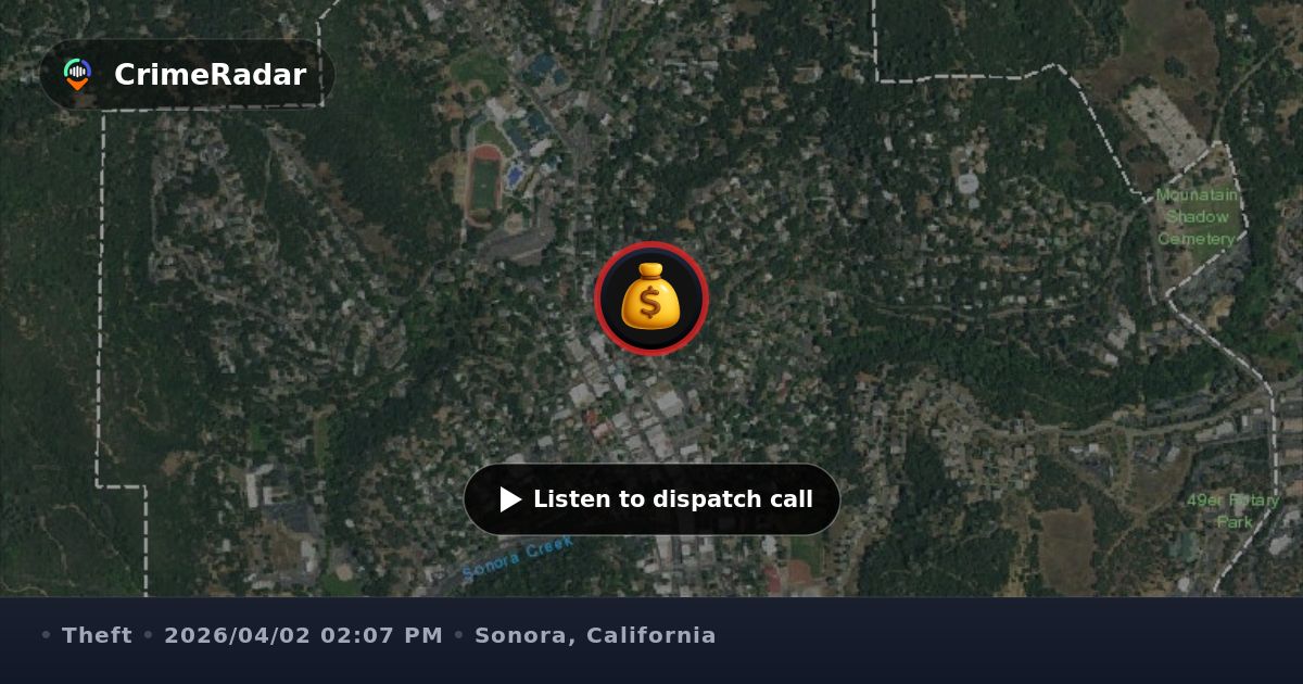 Woman reports pickpocket theft at gas station, Sonora CA | CrimeRadar