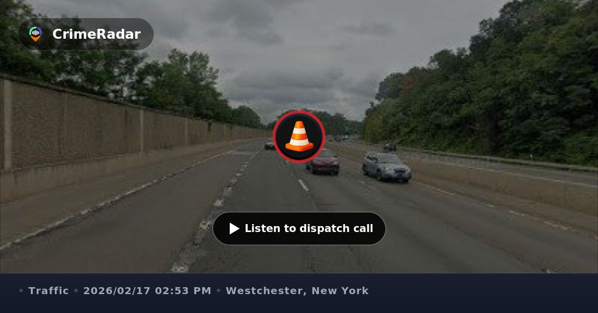 Pedestrian walking against traffic near Exit 8, Westchester County NY ...