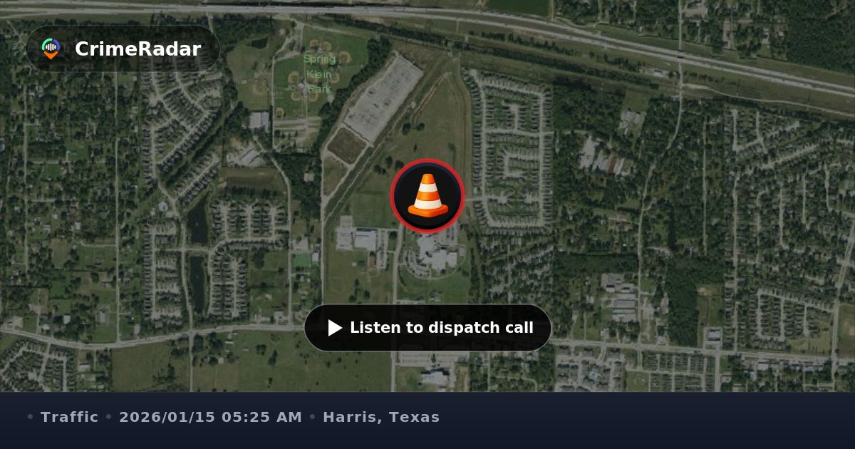 Crash with vehicle recovery at Madrona Creek Dr, Harris County TX ...