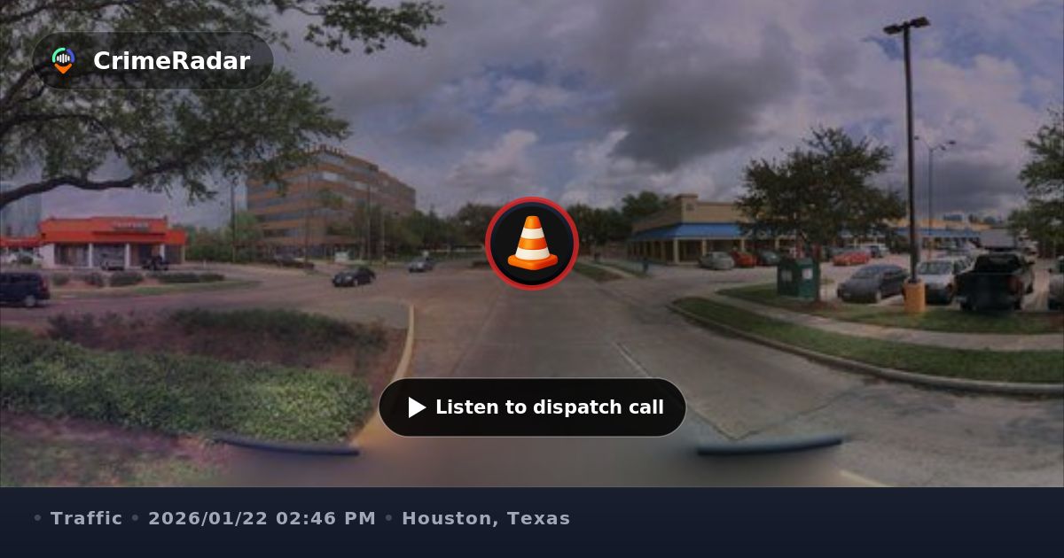 Minor traffic crash near Northeast and Roslyn, Houston TX | CrimeRadar