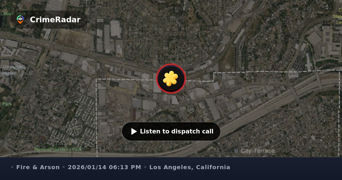 Firefighters respond to outdoor blaze near Worth St, Los Angeles CA ...