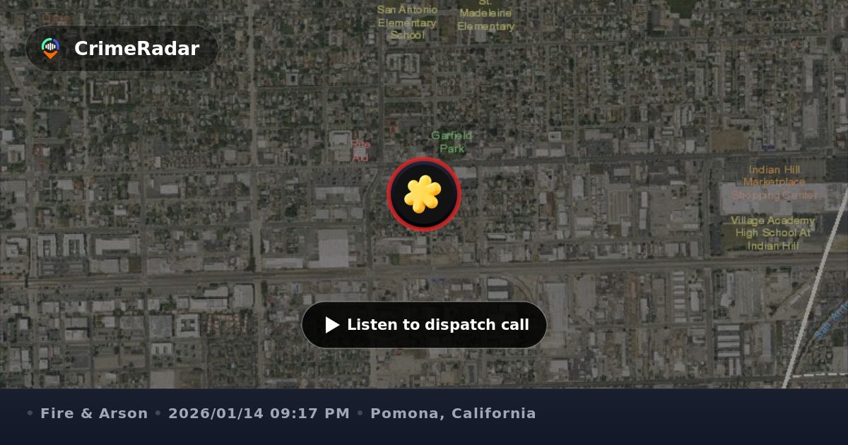 Fire crews respond to water flow alarm in Pomona, Pomona CA | CrimeRadar
