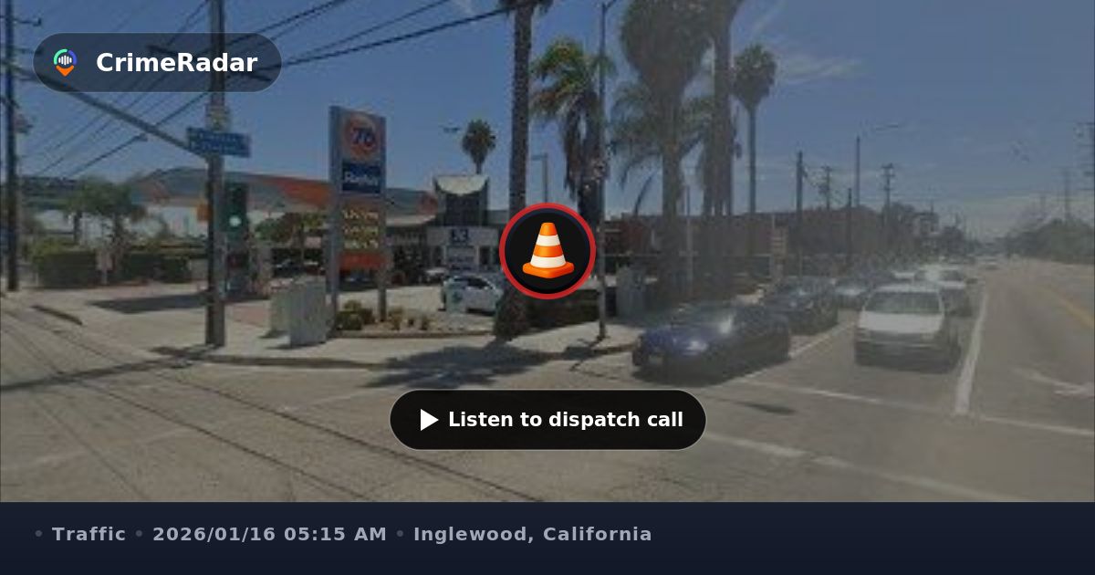 Traffic collision near Aviation and Manchester, Inglewood CA | CrimeRadar