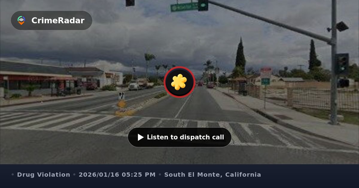 Overdose response near Peck Rd and Michael Hunt Dr, South El Monte CA ...
