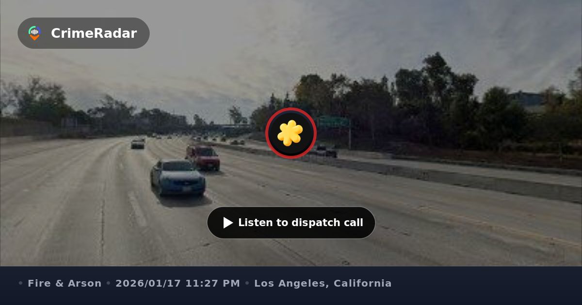 Vehicle fire near El Segundo Boulevard, Los Angeles County CA | CrimeRadar