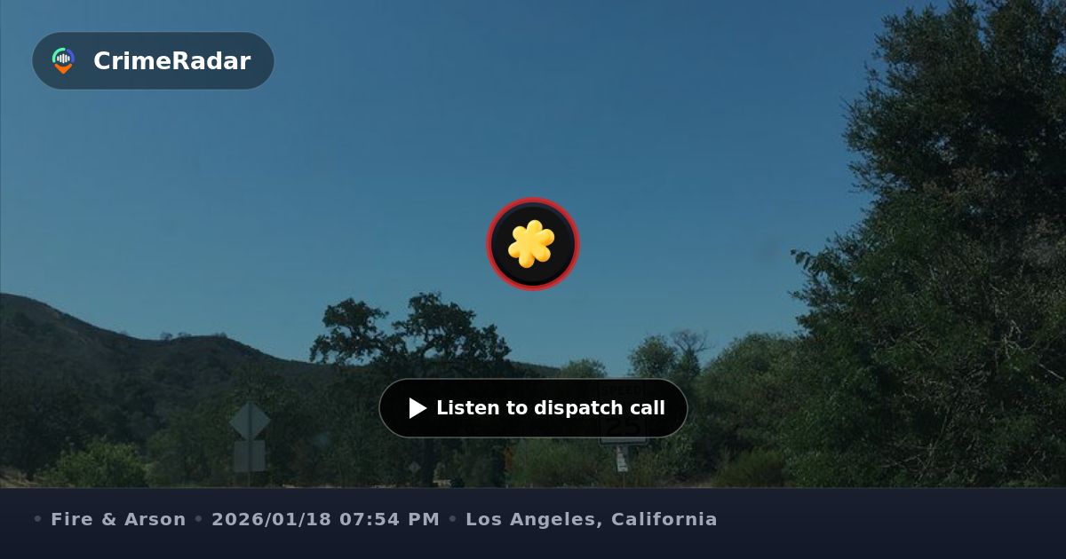 Vehicle fire on northbound 101 near Chesebro Rd, Los Angeles County CA ...