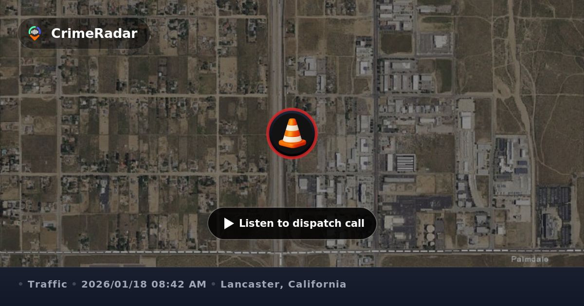 Two-vehicle crash near 10th St West and Columbia Way, Lancaster CA ...