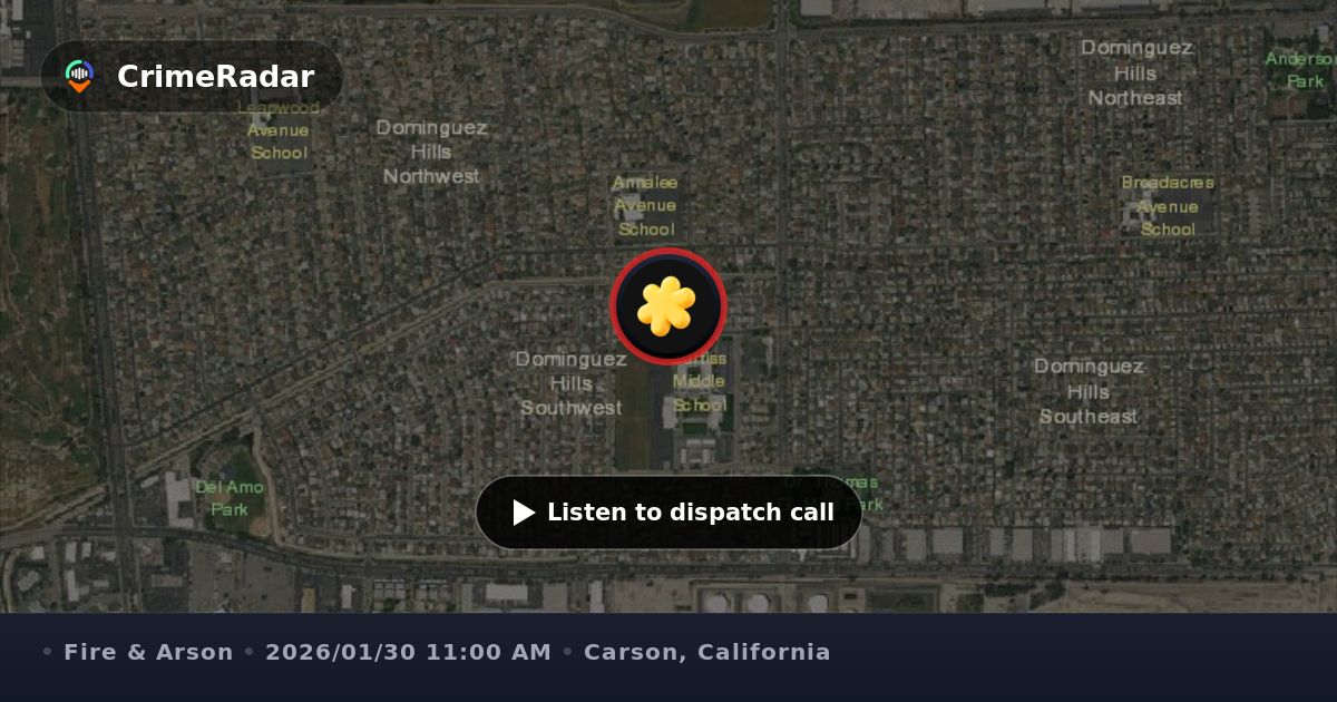 Fire crews respond to false alarm near Helmick St, Carson CA | CrimeRadar