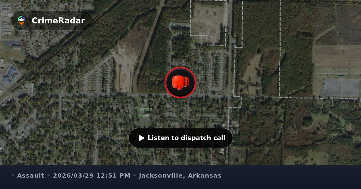Officer safety BOLO for assault suspect, Jacksonville AR | CrimeRadar