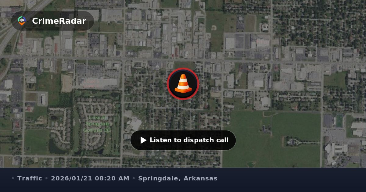 Traffic stop near Carley and Hillview, Springdale AR | CrimeRadar