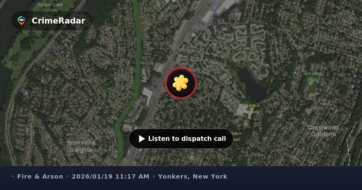 CO alarm activation near Rosedale Rd in Yonkers, Yonkers NY | CrimeRadar