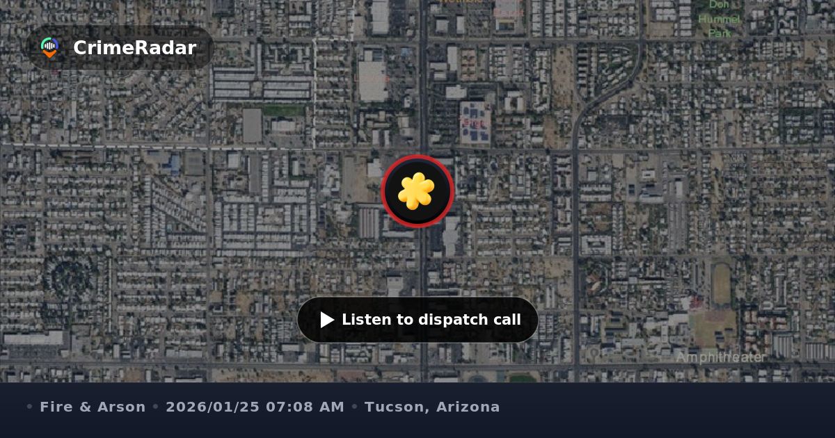 Fire crew investigates possible fire on Arapahoe Trail, Tucson AZ ...