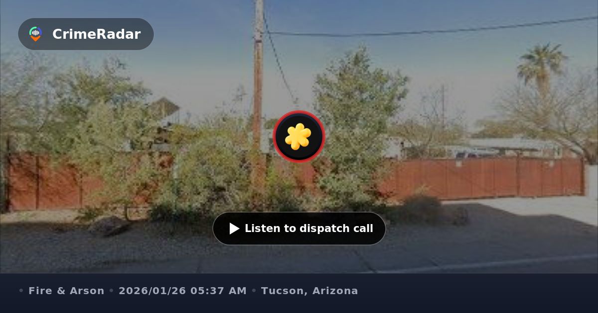 Fire crews respond to structure blaze near Bellevue St, Tucson AZ ...