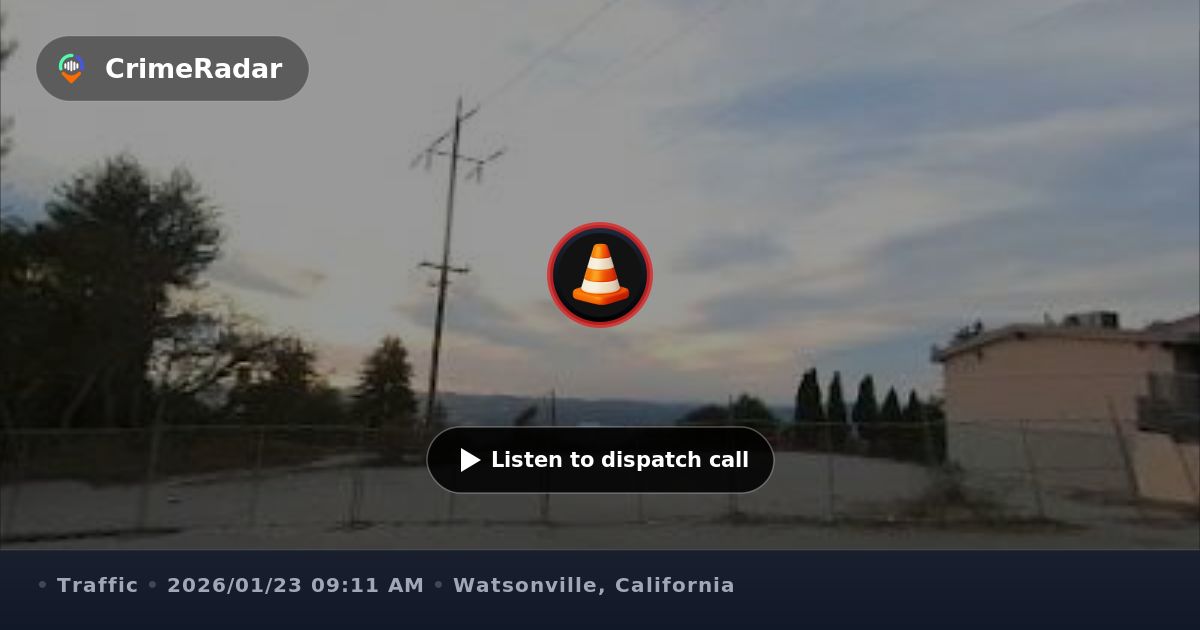 Vehicle off roadway on Hecker Pass Rd, Watsonville CA | CrimeRadar