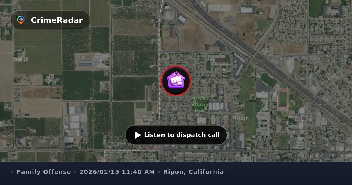 Deputies respond to family dispute at apartment complex, Ripon CA ...