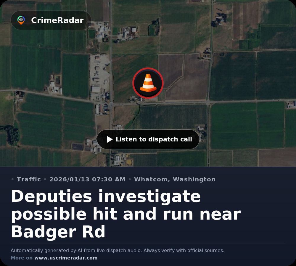 Deputies investigate possible hit and run near Badger Rd, Whatcom ...