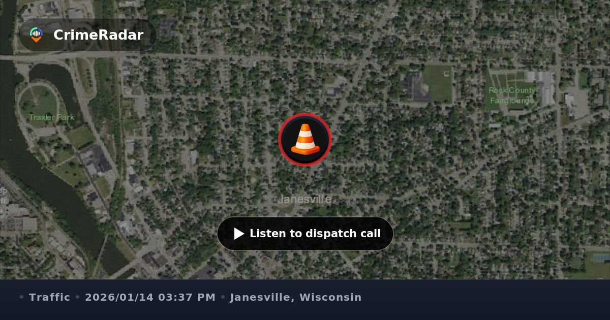 Traffic stop near Court and Atwood, Janesville WI | CrimeRadar