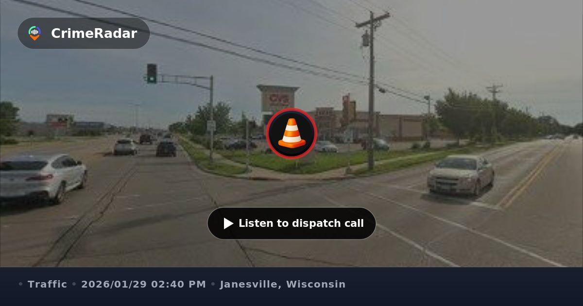 Minor crash near Milton and Black Bridge, Janesville WI | CrimeRadar