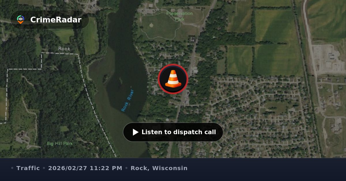 Traffic stop on silver van in Beloit, Rock County WI | CrimeRadar