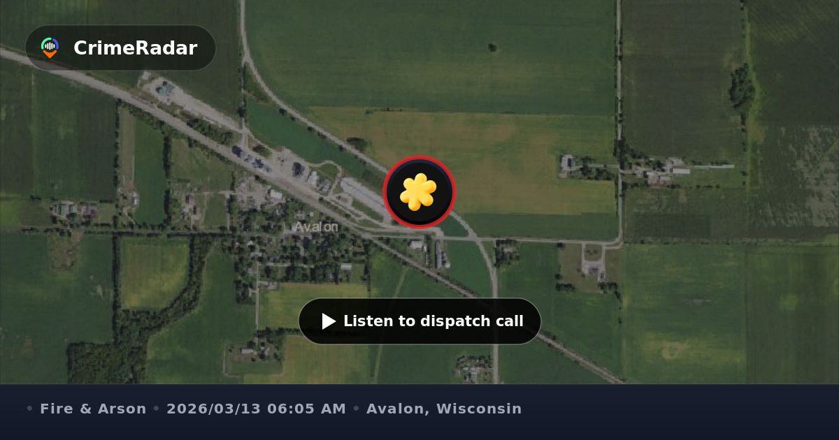 Tree on house causes arcing wires and power outage, Avalon WI | CrimeRadar