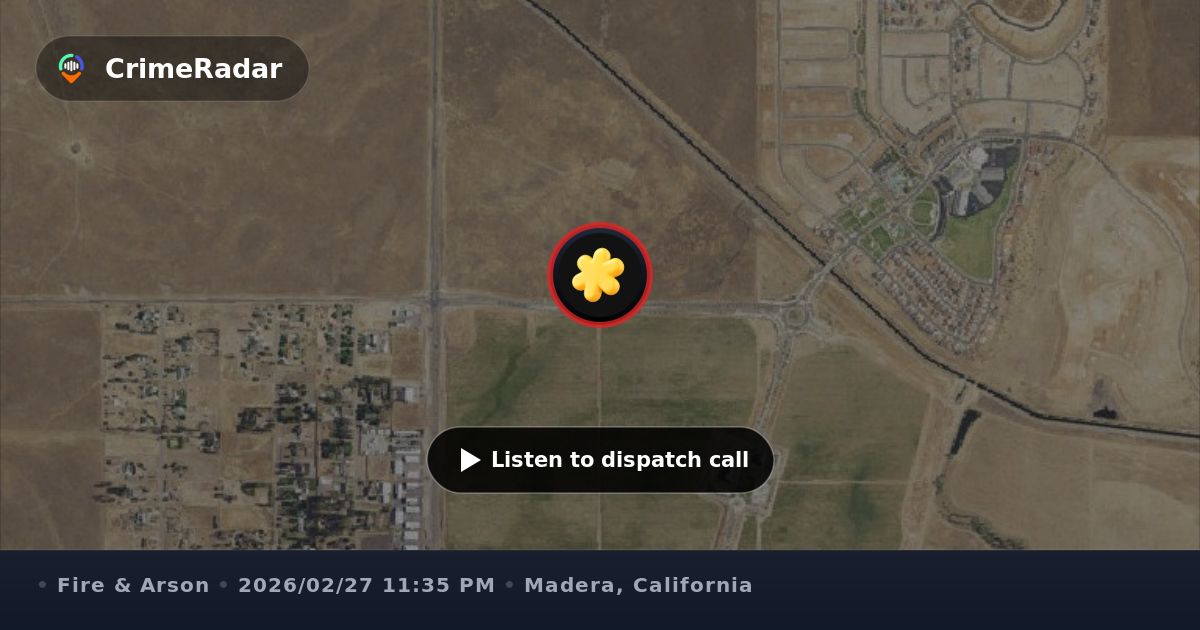 Residential fire alarm on Patti Road in Madera, Madera CA | CrimeRadar