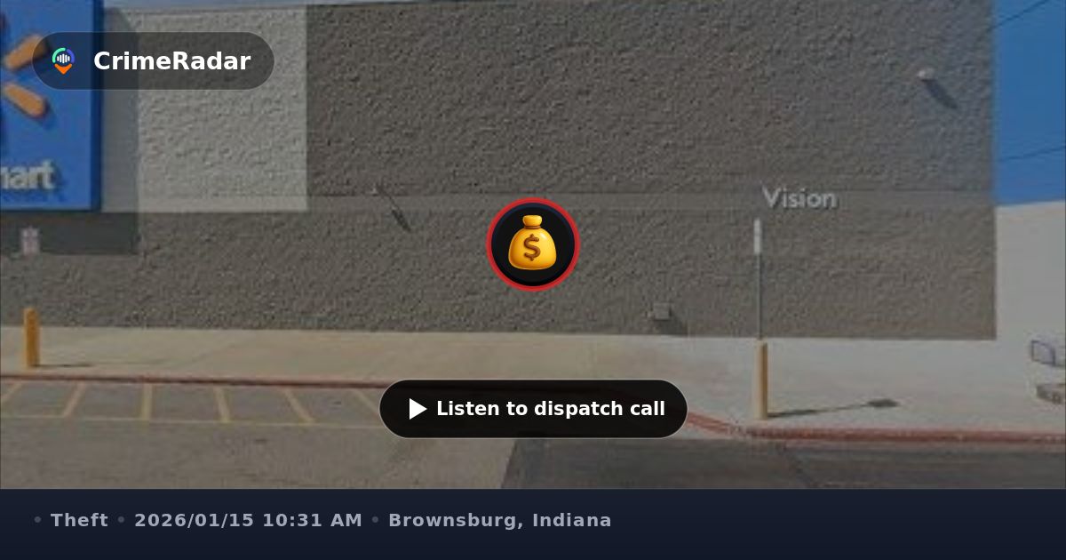 Possible shoplifting incident at Walmart store, Brownsburg IN | CrimeRadar